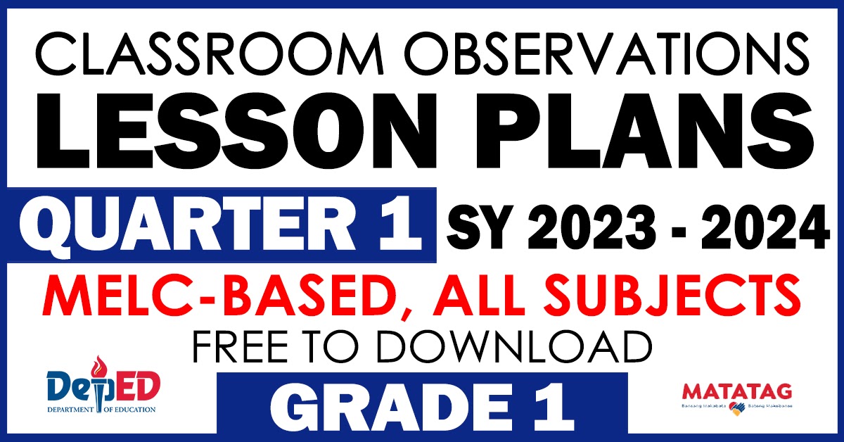 GRADE 1 CO LESSON PLANS (QUARTER 1) MELC-Based DLP - DepEd Click GRADE 1 CO LESSON PLANS (QUARTER 1) MELC-Based DLP - DepEd Click